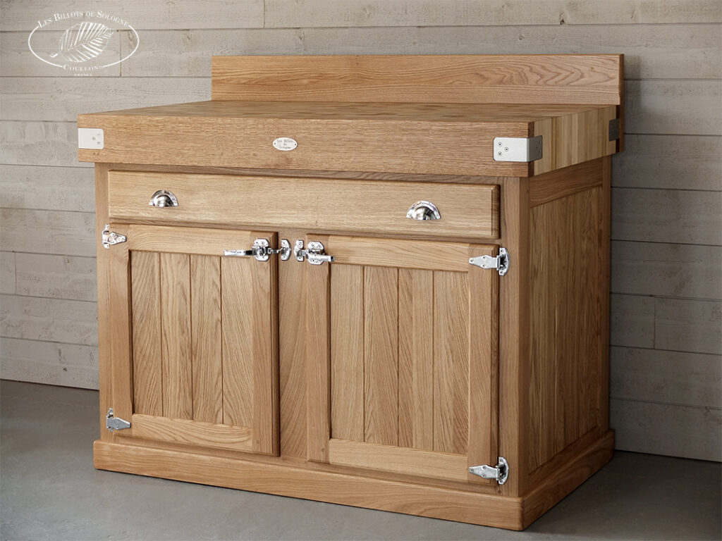 Billot de cuisine avec porte glacière - Les Billots de Sologne